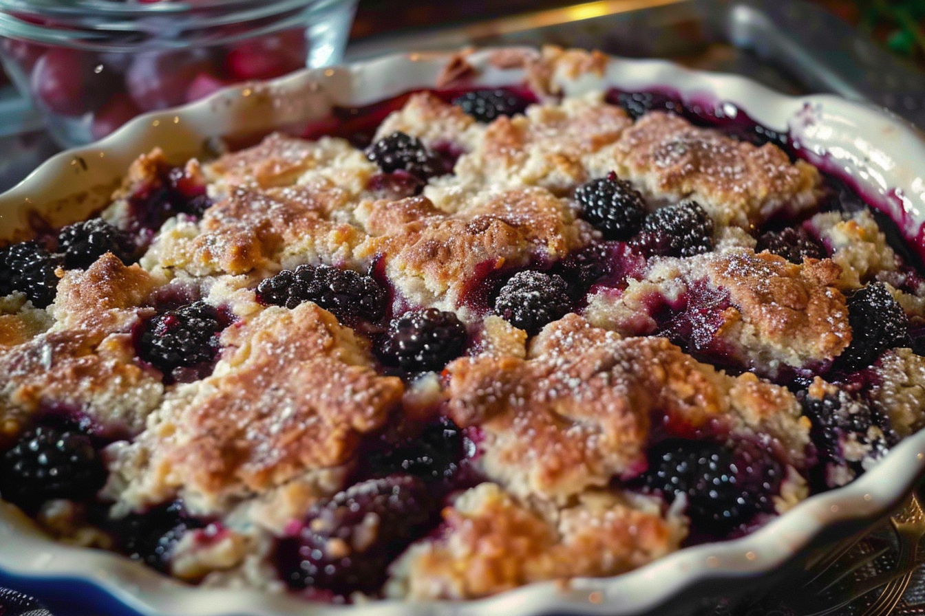 Homemade kentucky blackberry cobbler - skilledcooks