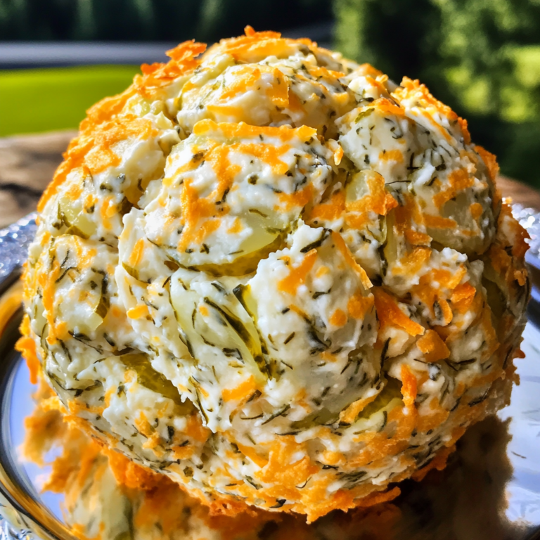 Dill Pickle Cheese Ball - skilledcooks